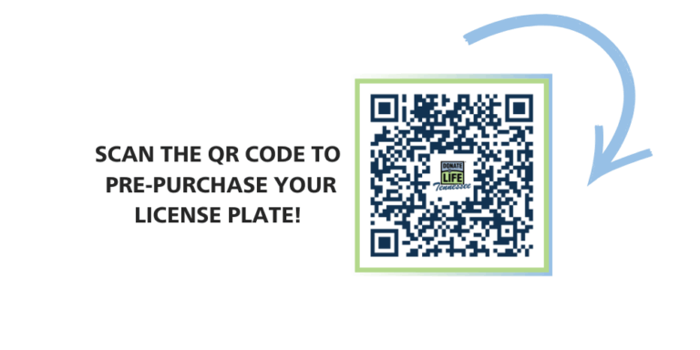Donate Life Tennessee license plate is now available for pre-purchase ...